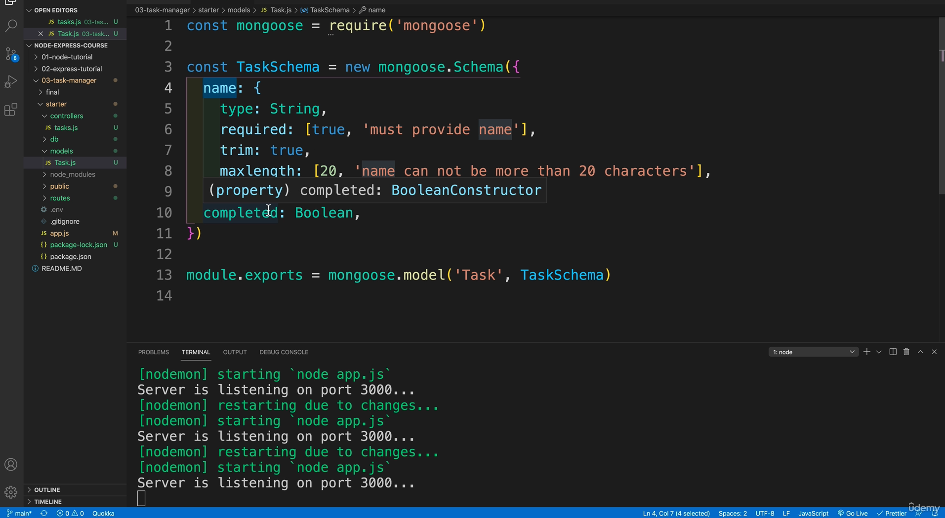 Best Node course on Udemy - YourDigitalAid